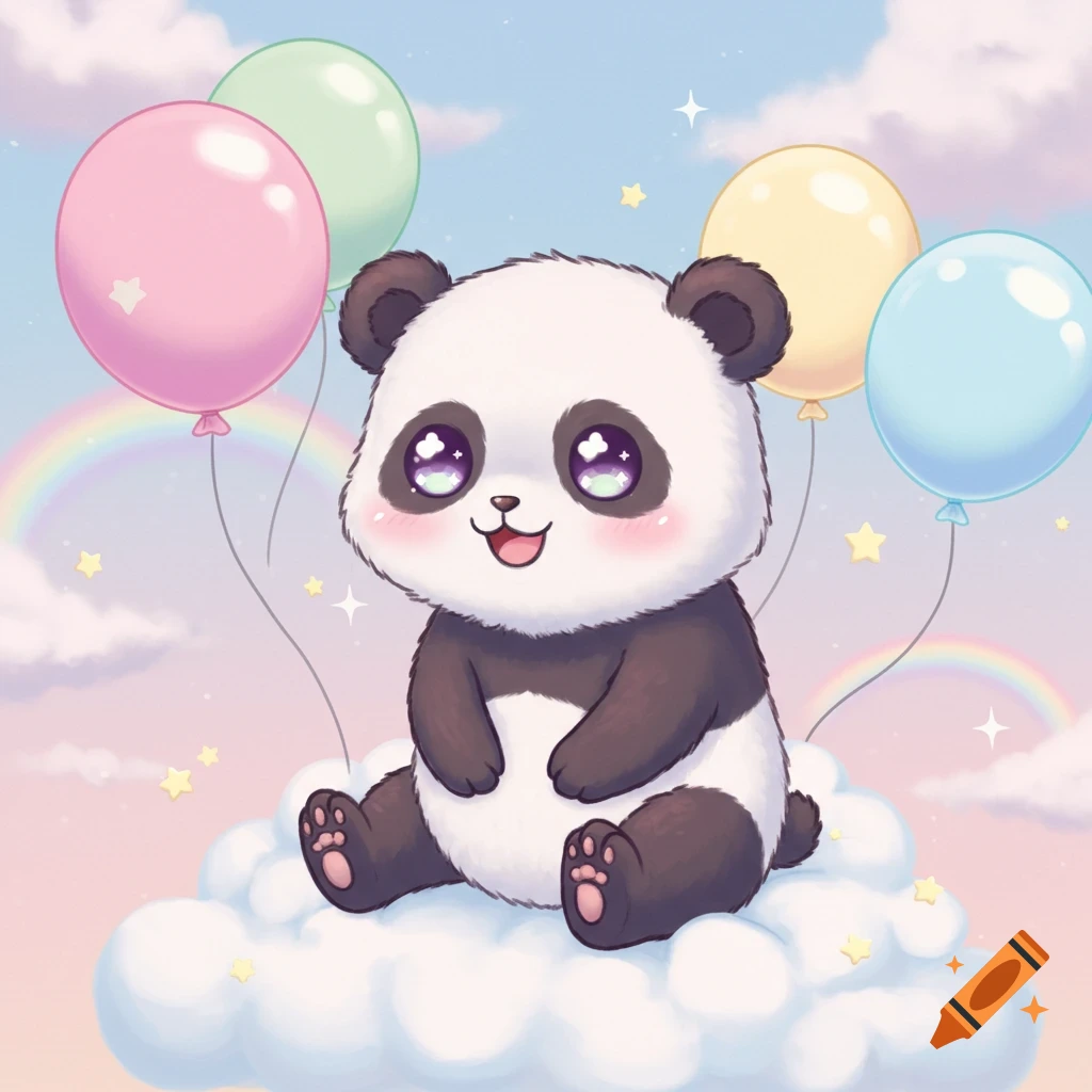 Two cute chibi pandas cuddle under a white blanket by a warm fireplace ...