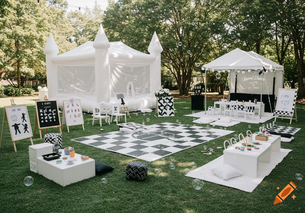 Gold+black+and+white created on Craiyon