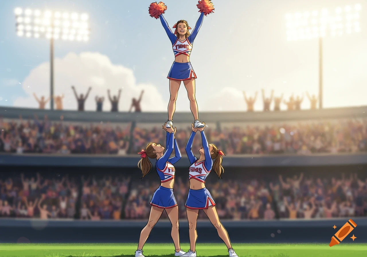 Human Pyramid created on Craiyon