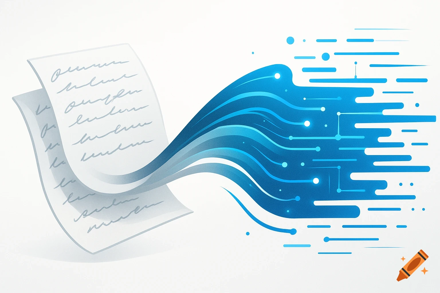 Isometric illustration of a data processing flow diagram for ...