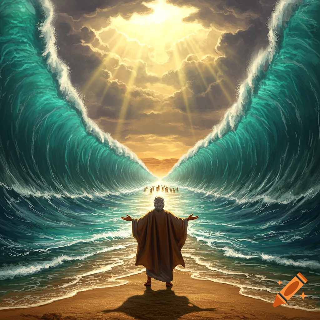 Moses created on Craiyon