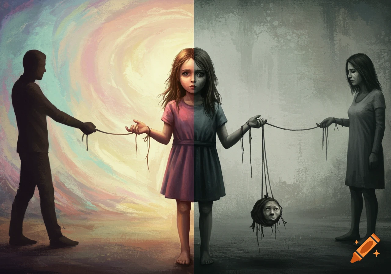 Analog horror face on Craiyon