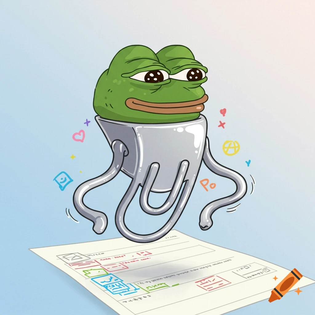 Satirical image of Pope Pepe the frog on Craiyon