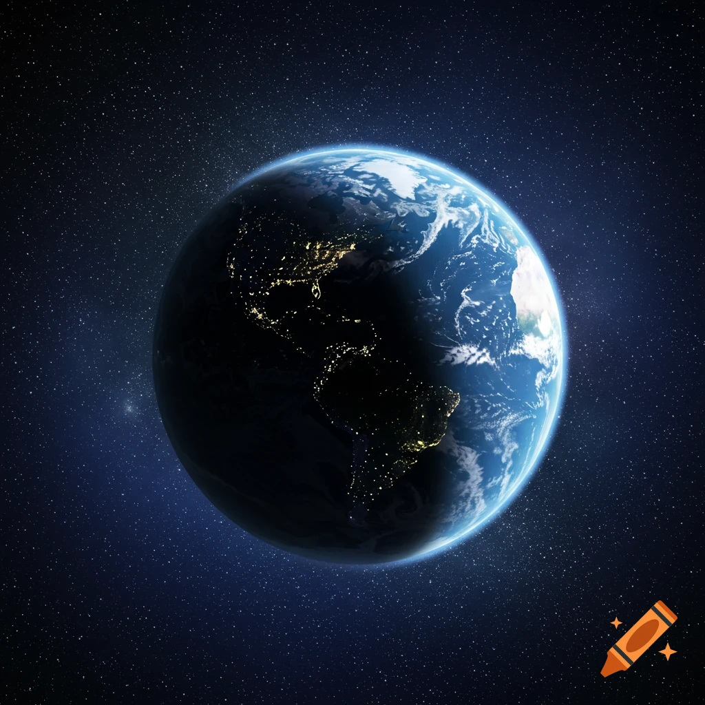 A photorealistic, surreal image of a cow's head on an Earth body ...