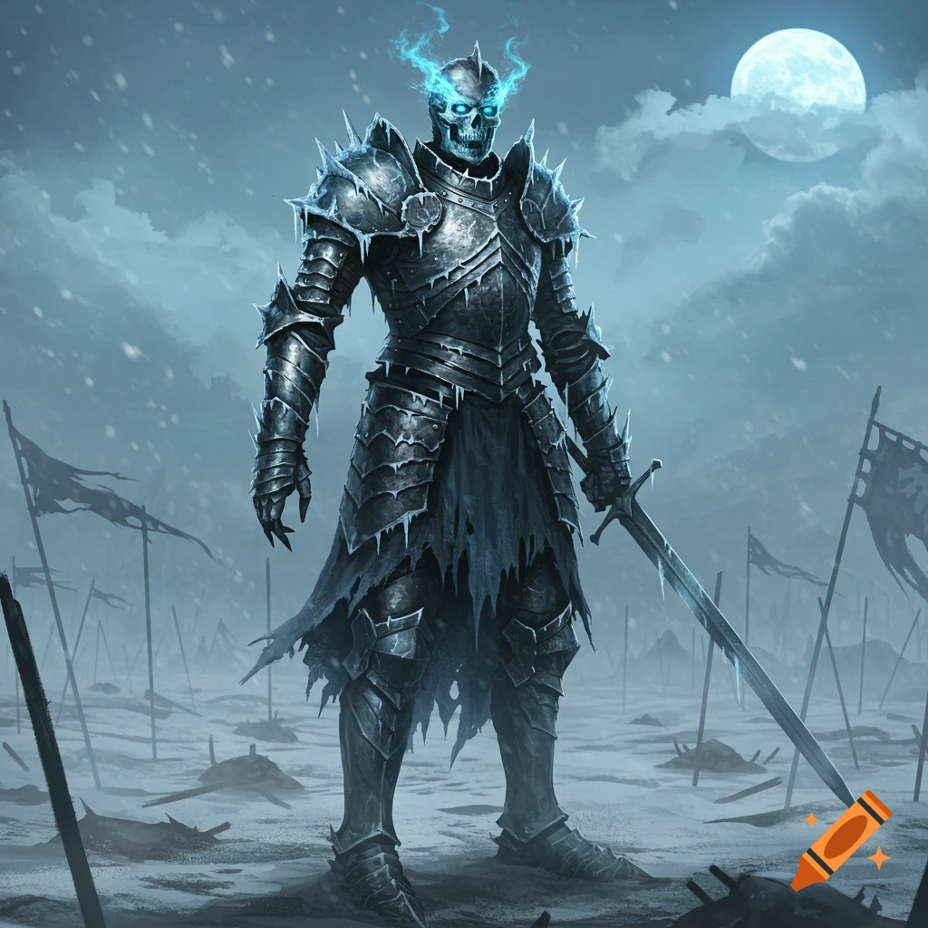 A knight in intricately detailed rock-themed medieval armor stands in a ...