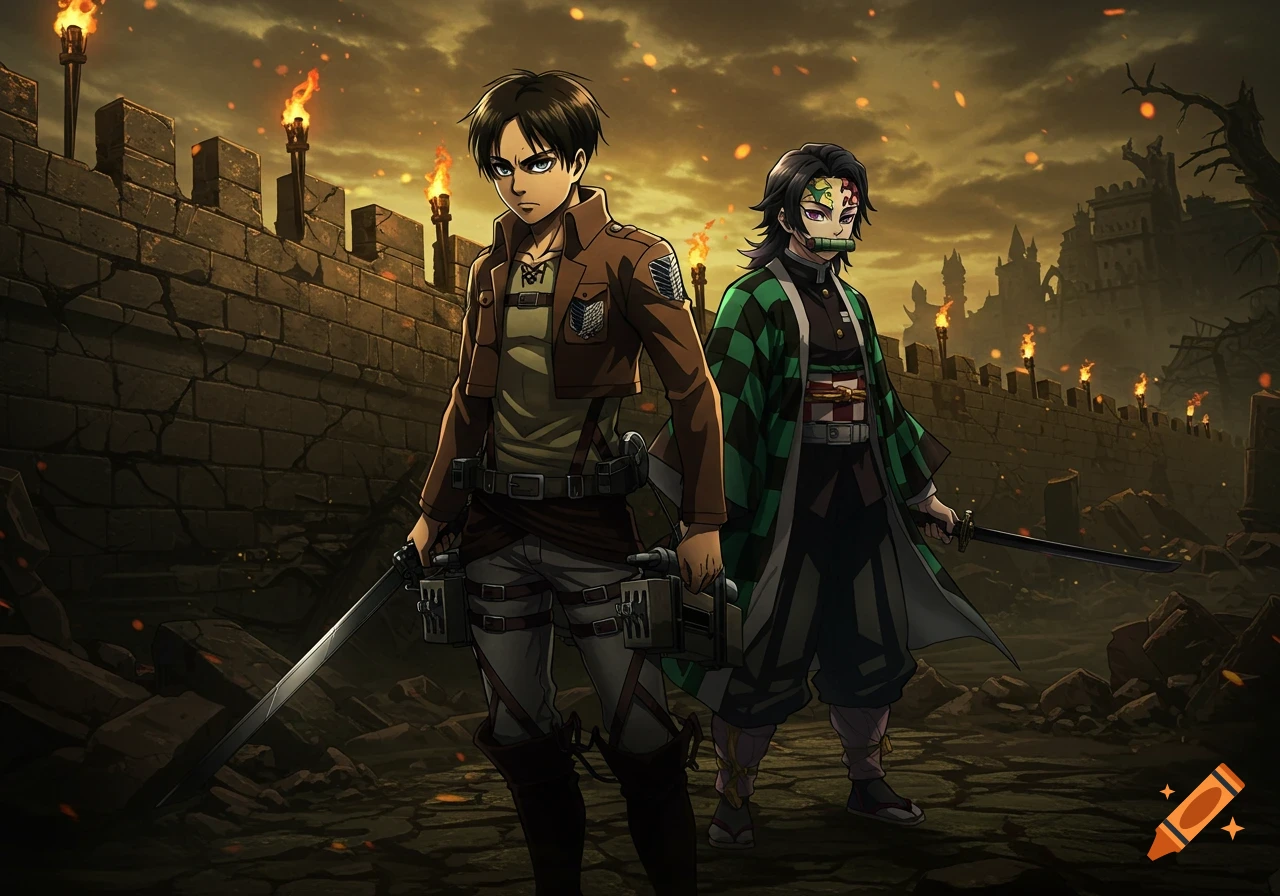 Anime style image of Nezuko and Shinobu sitting on a rug in a sunlit ...