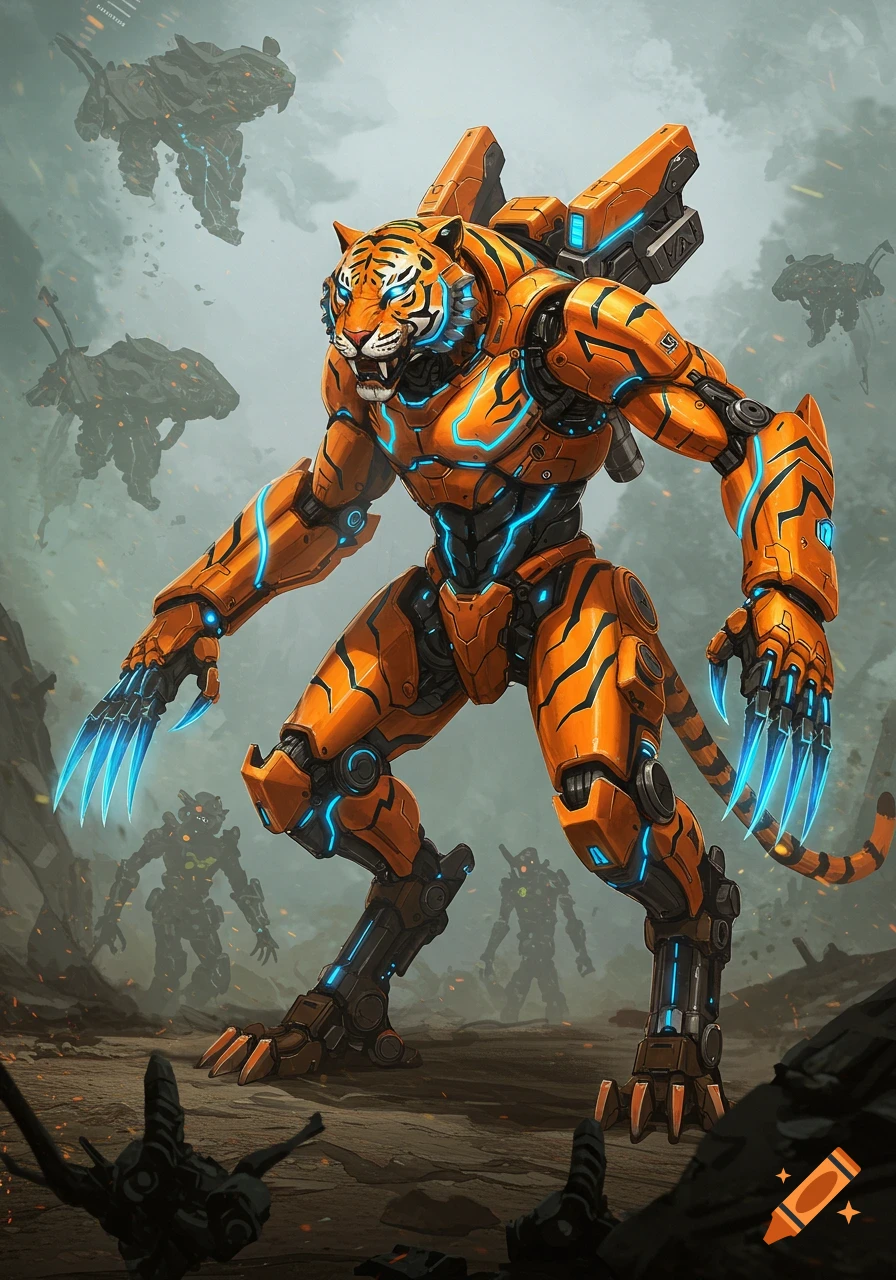 War Robots created on Craiyon