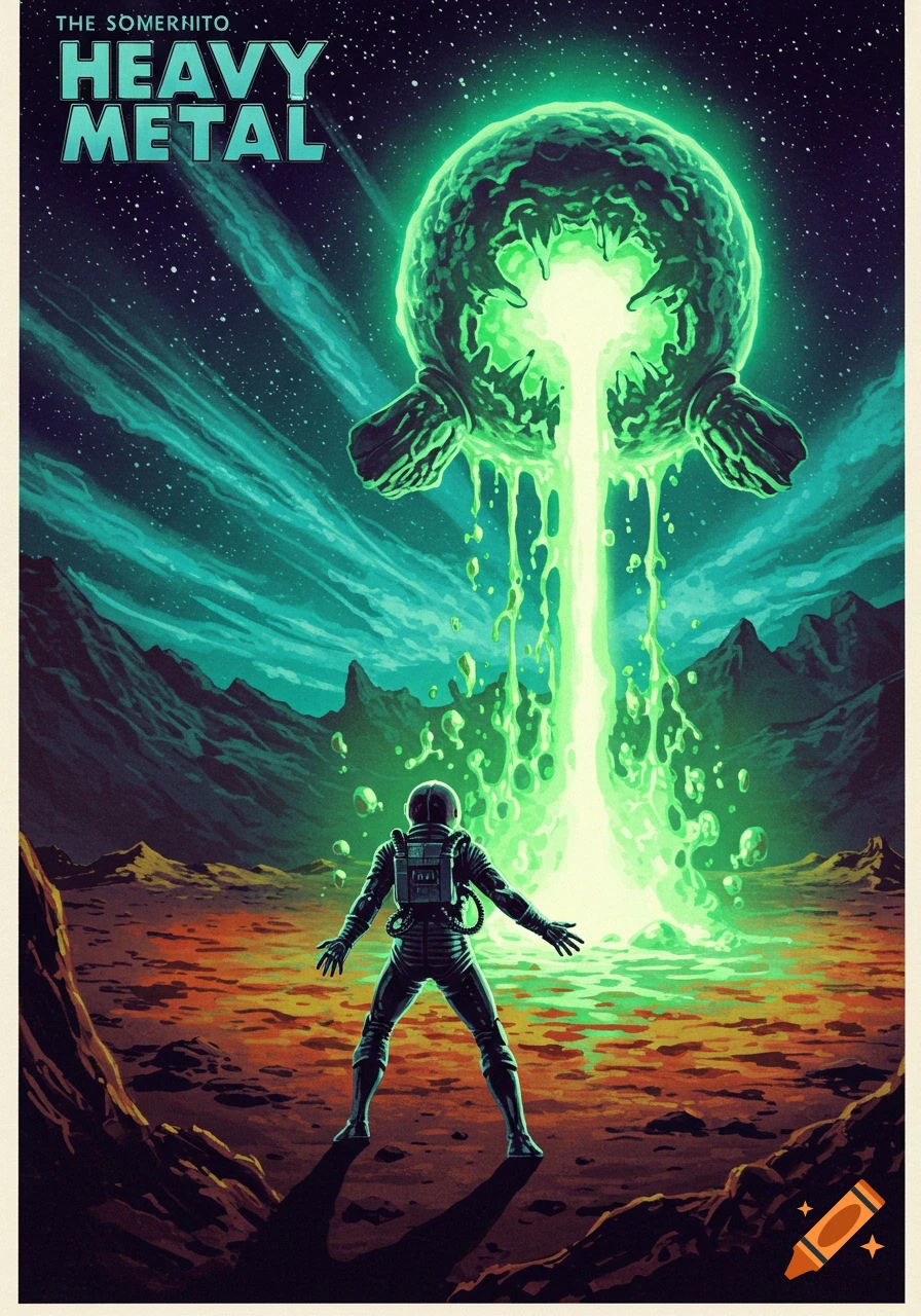 A happy Black child in a rocket-powered wheelchair flies above an ...