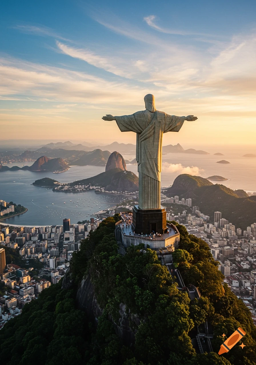 The Christ the Redeemer statue with a Cinnamon Toast Crunch character ...