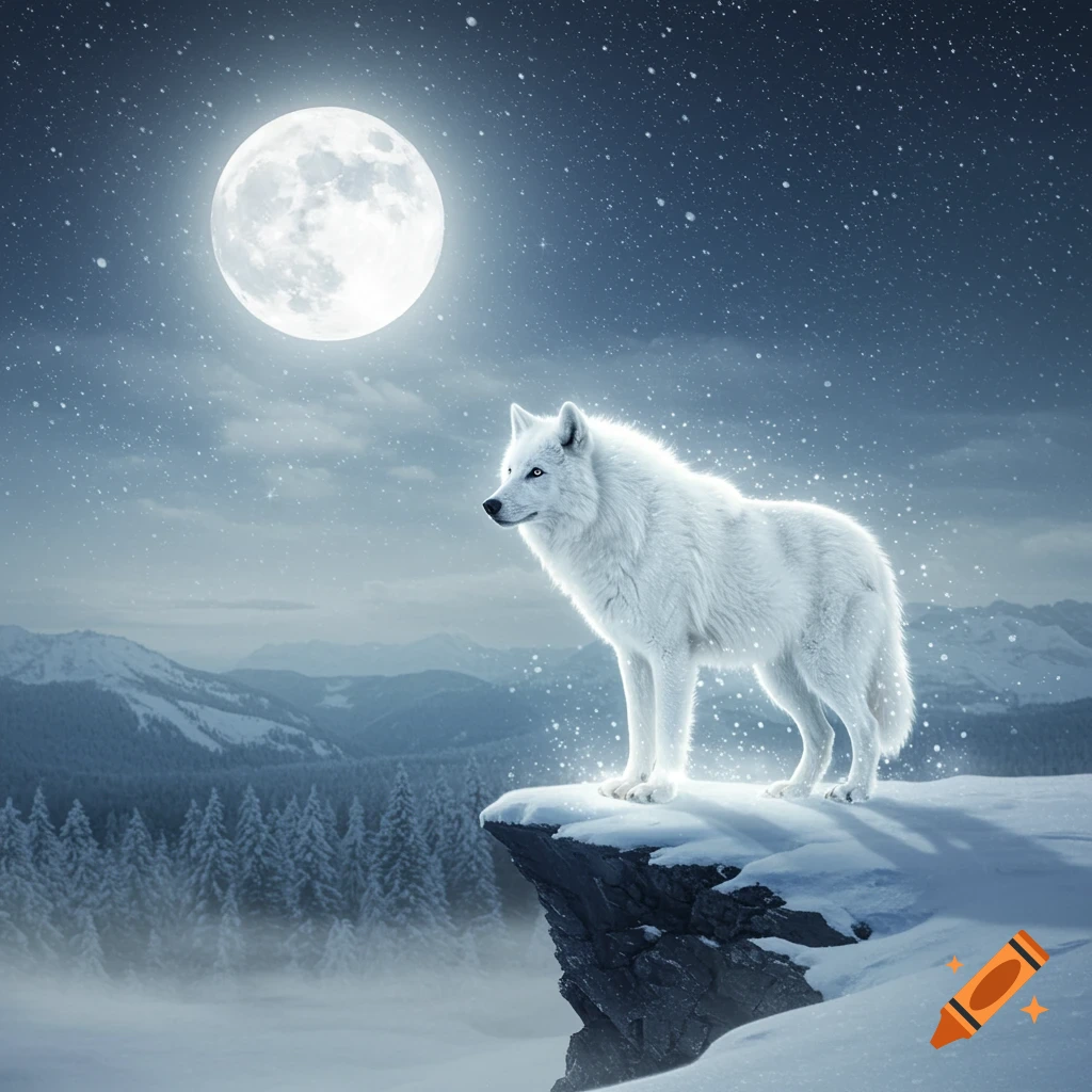 Animals+wolf created on Craiyon