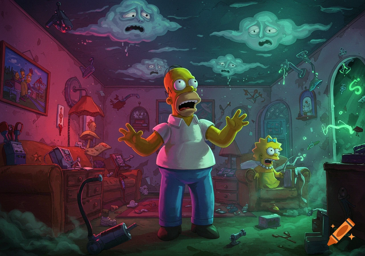 Close-up 3D render of a blonde, yellow-skinned doll resembling Lisa ...