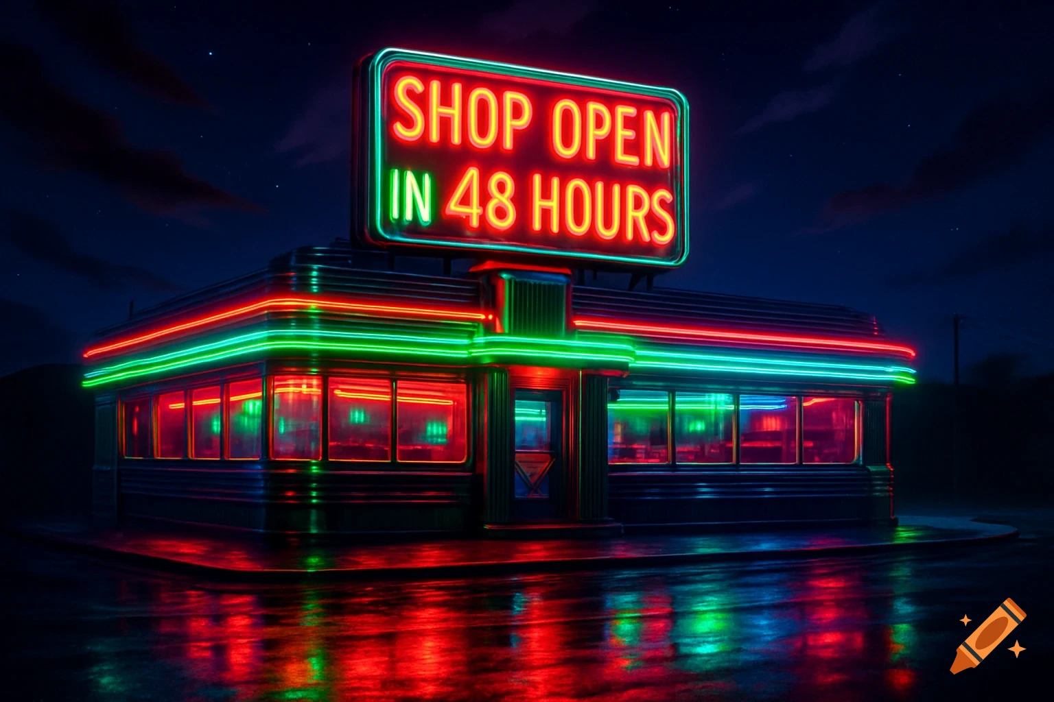 Diner imagens criadas no Craiyon