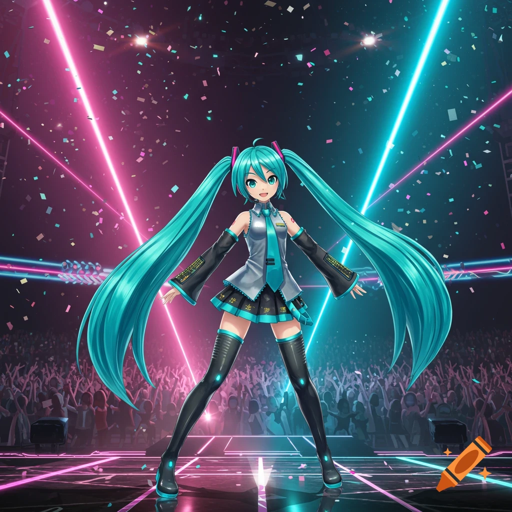 Miku created on Craiyon