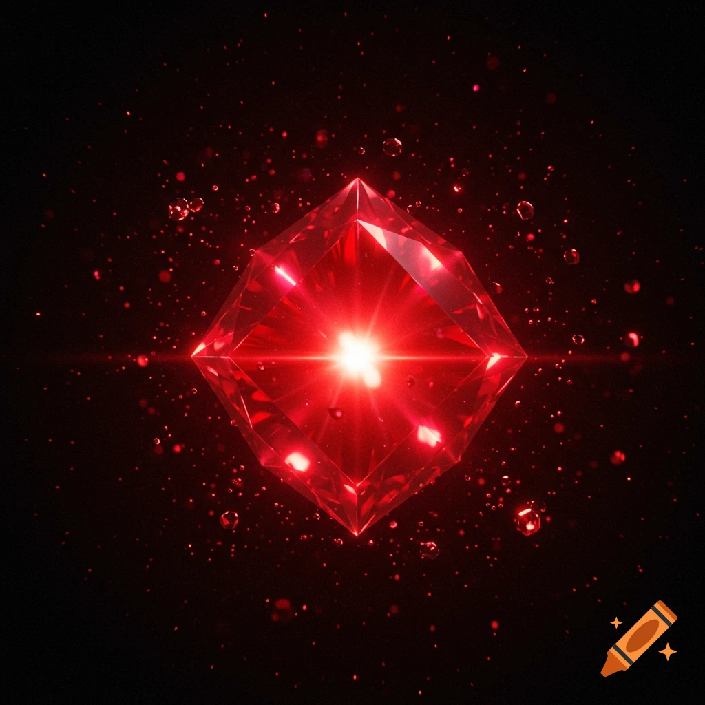 Blue star-shaped sapphire in a glass museum case on Craiyon