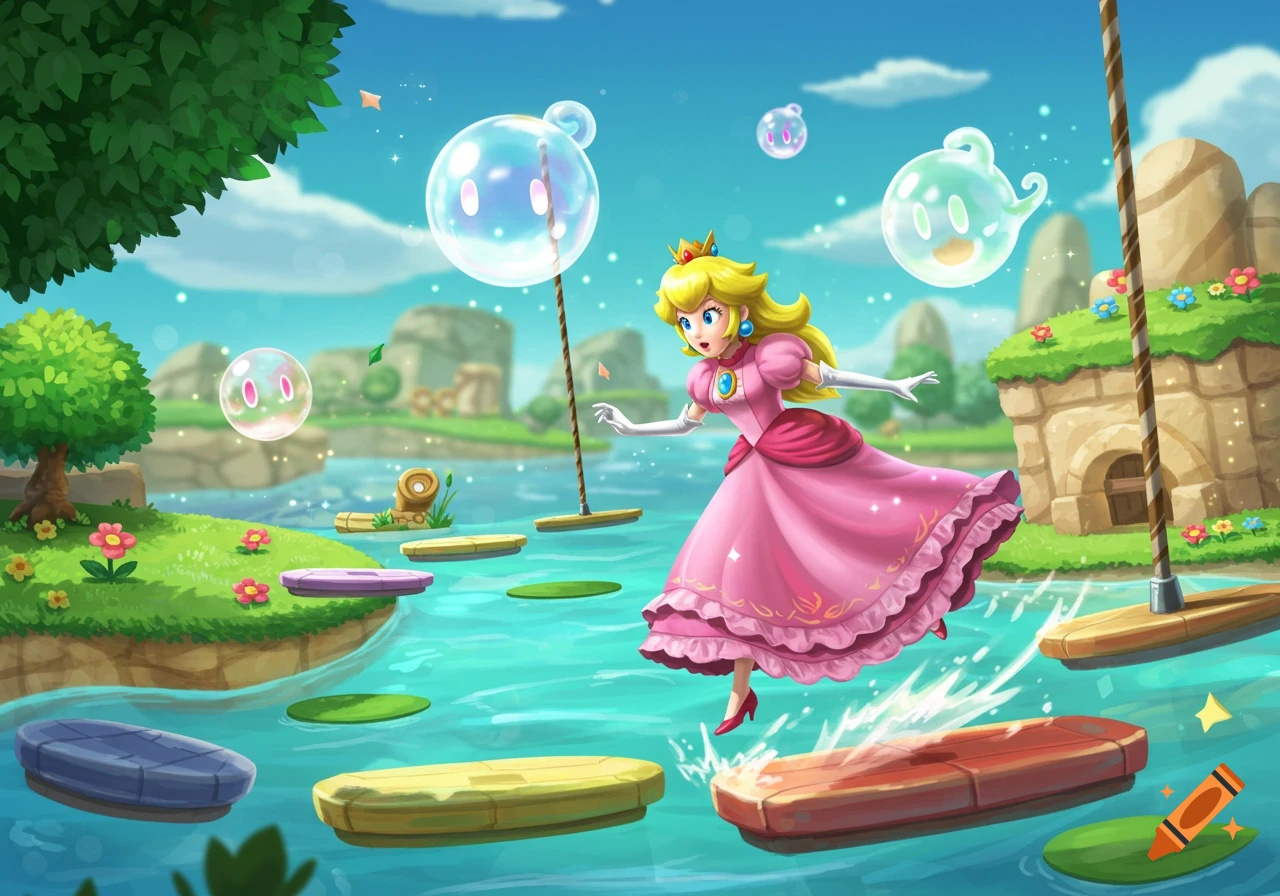 Mario and Rosalina embrace a baby, surrounded by glowing stars and an ...