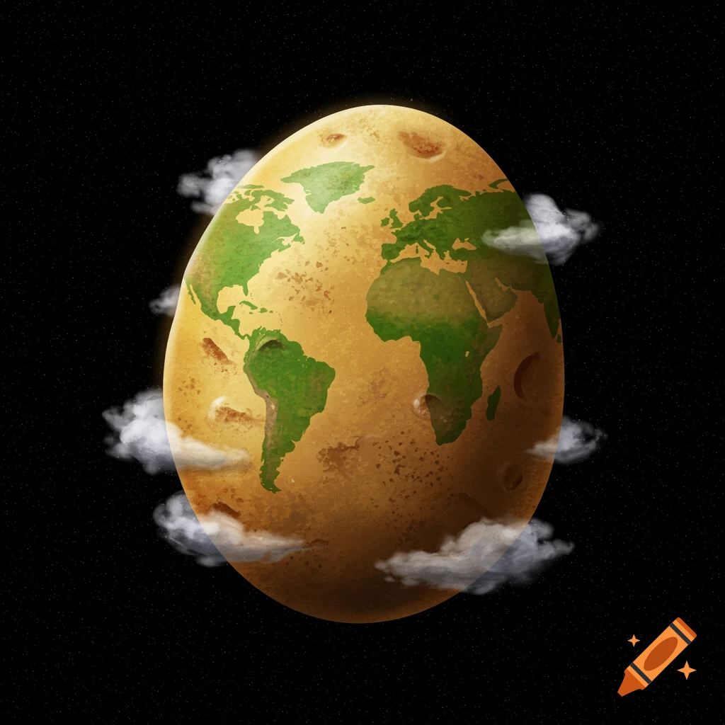 Magazine cover: A cracked Earth with lightning, half lush nature, half ...