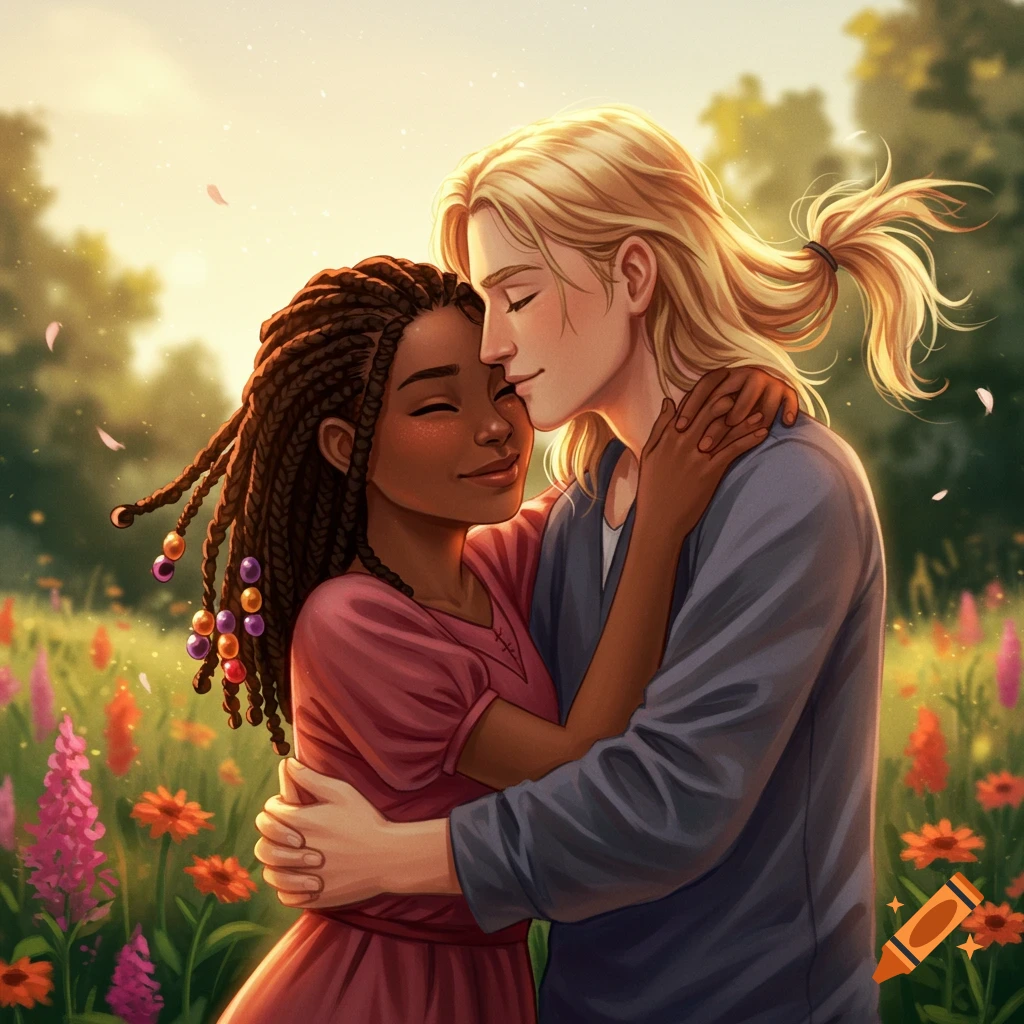 Black and white illustration of two women in historical dresses and ...