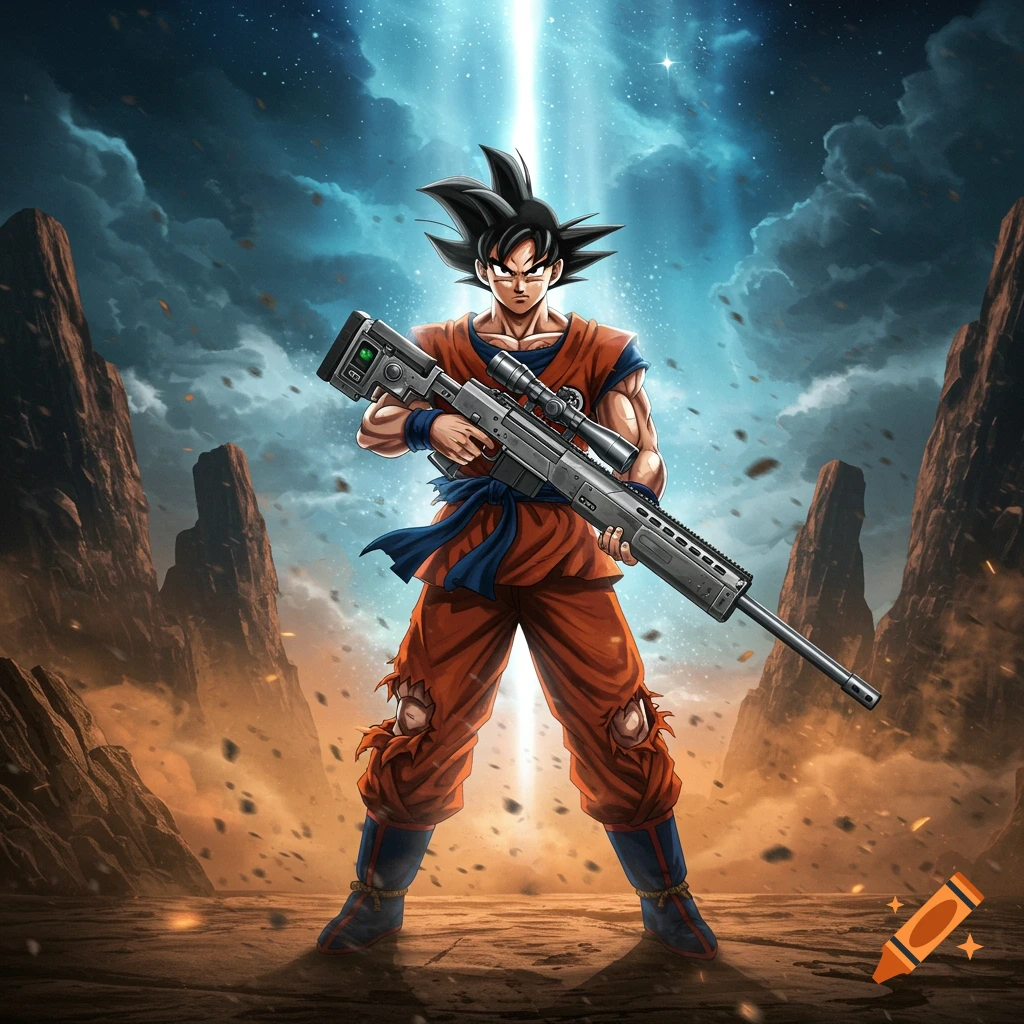 Highly detailed muscular warrior inspired by Super Saiyan 3 Goku with ...