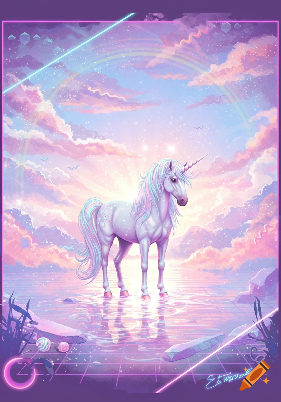 Unicorns images created on Craiyon