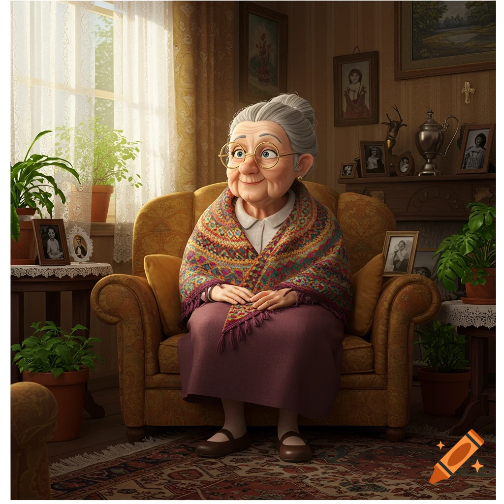 Centenarian created on Craiyon