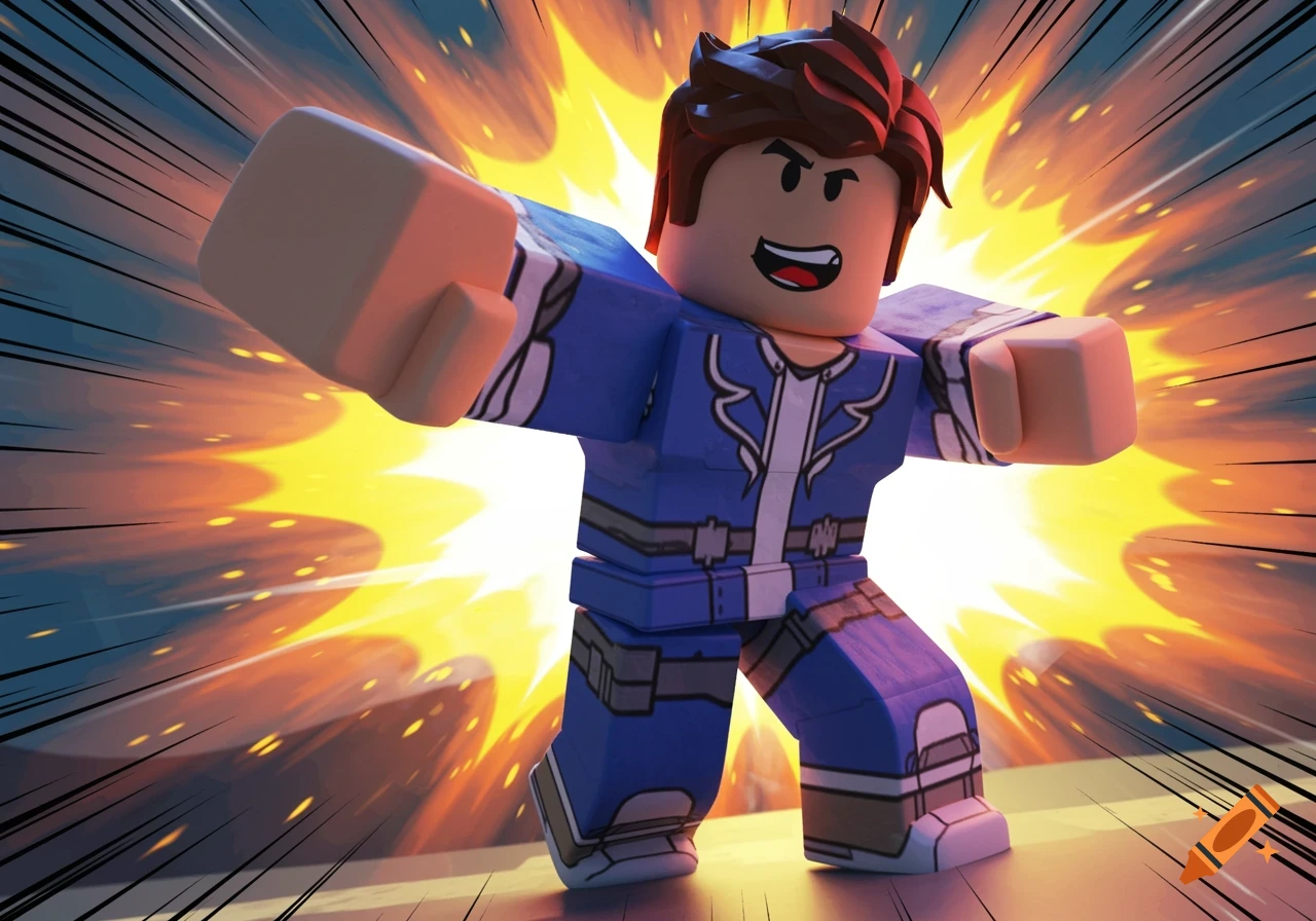 Roblox created on Craiyon