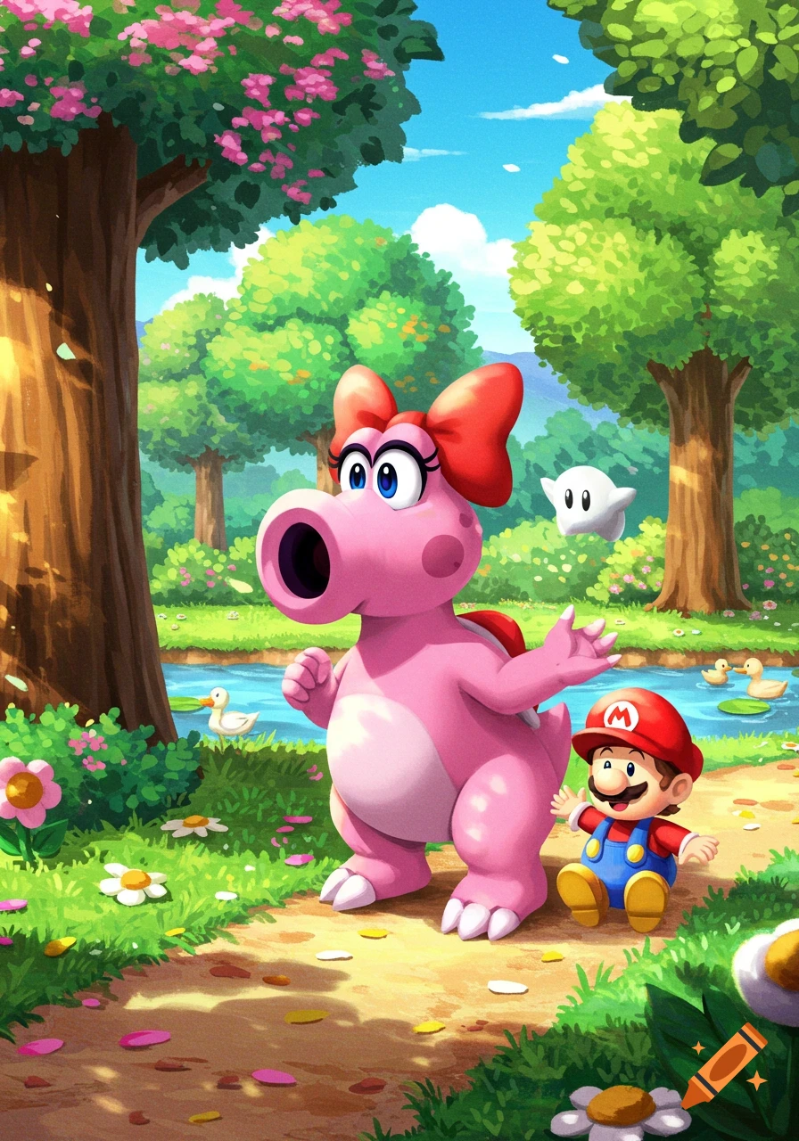 A clay model of athletic Dixie Kong, a cartoon monkey with a pink cap ...