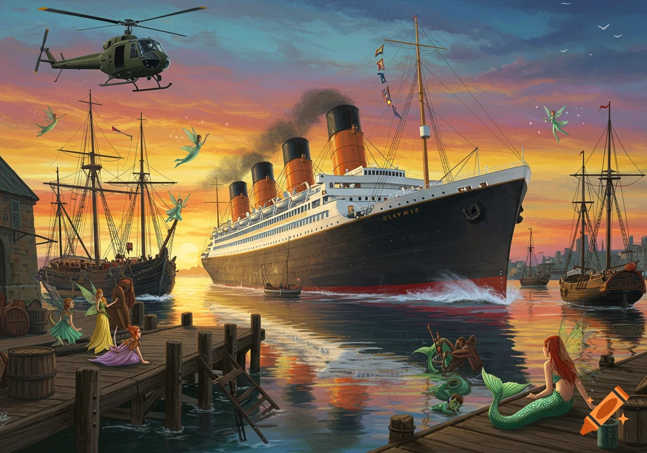 Titanic+hd created on Craiyon