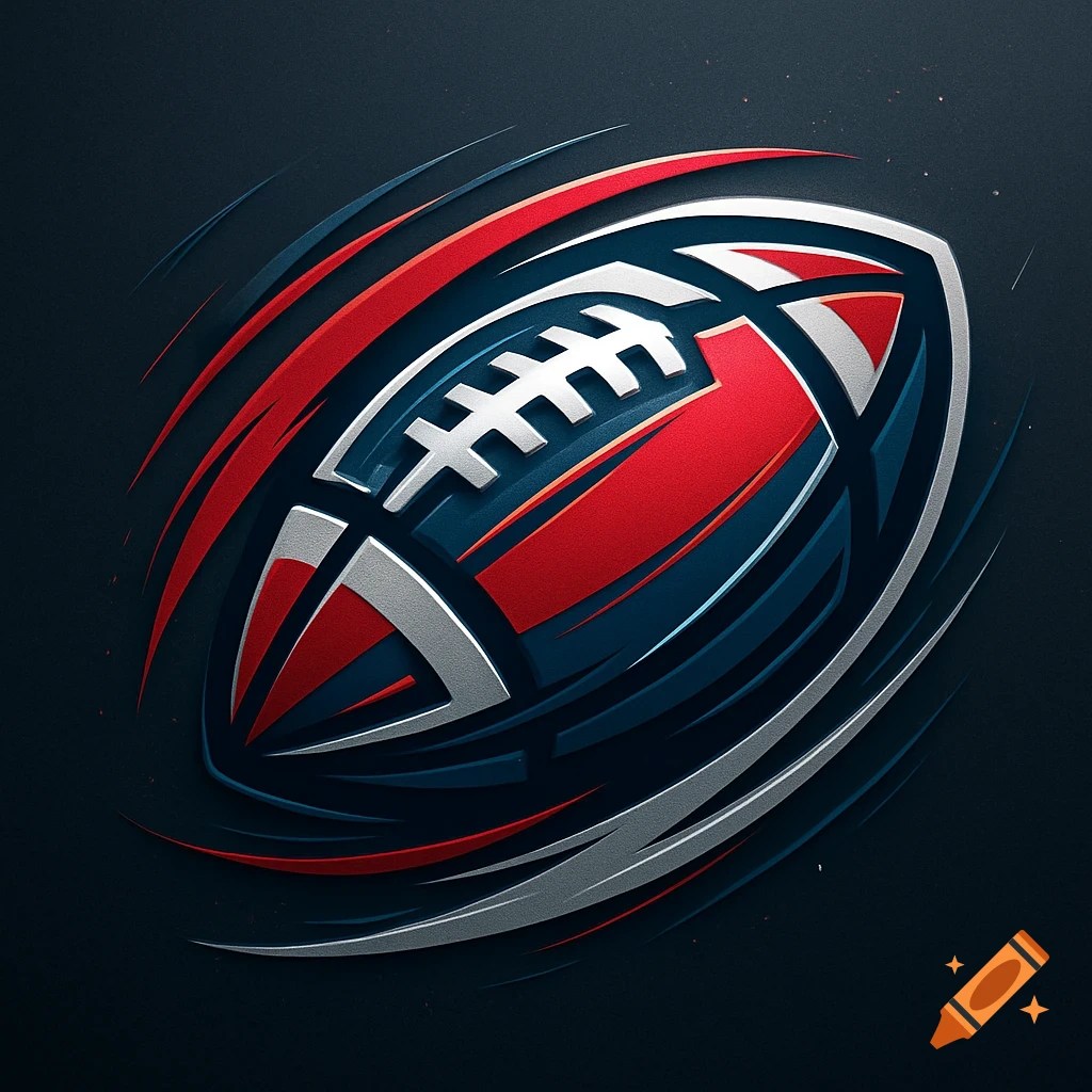American Football logo with a red football and silver text "COACH ON ...