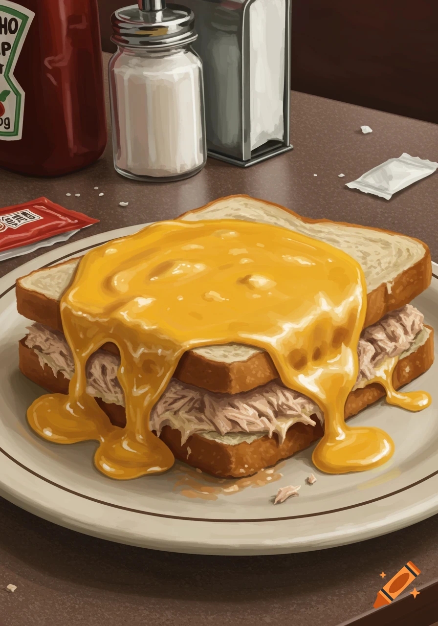 An illustration of a Black man eating watermelon and fried chicken ...