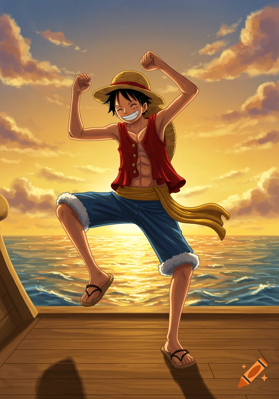 Anime style illustration of Monkey D. Luffy and Ace fighting ...