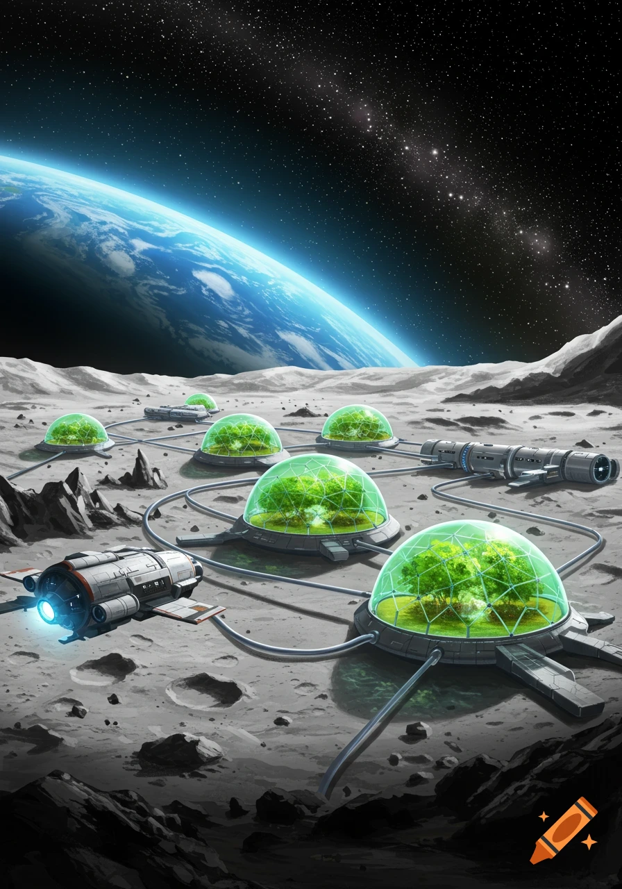 A tall white rocket with two side boosters stands on the rocky ...