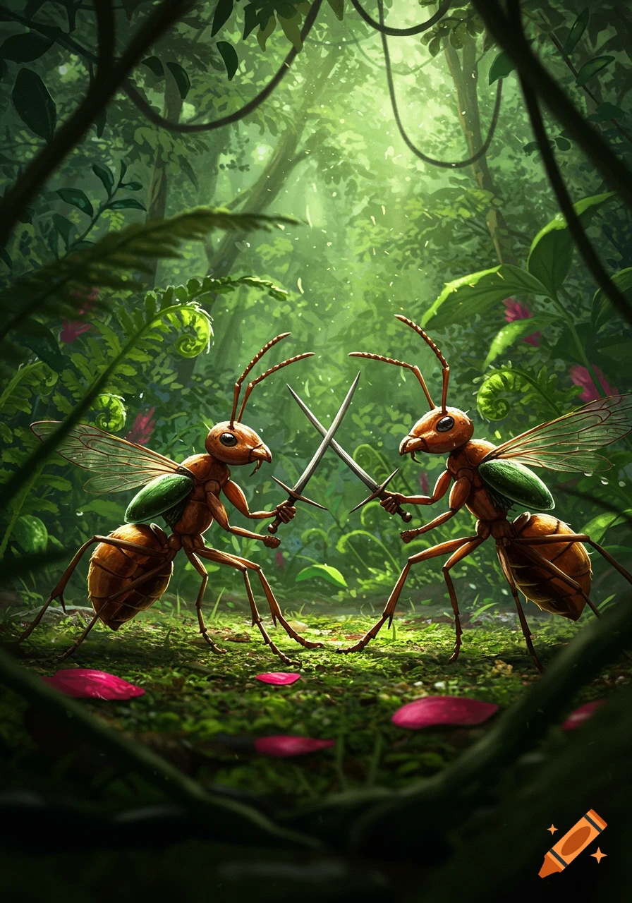 Vibrant red anthurium flowers with yellow spadices and dewy green ...