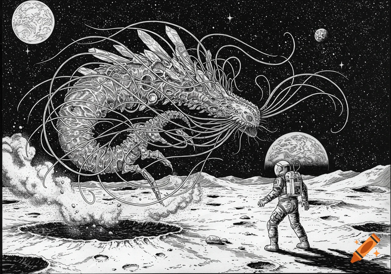 Cosmic Art created on Craiyon