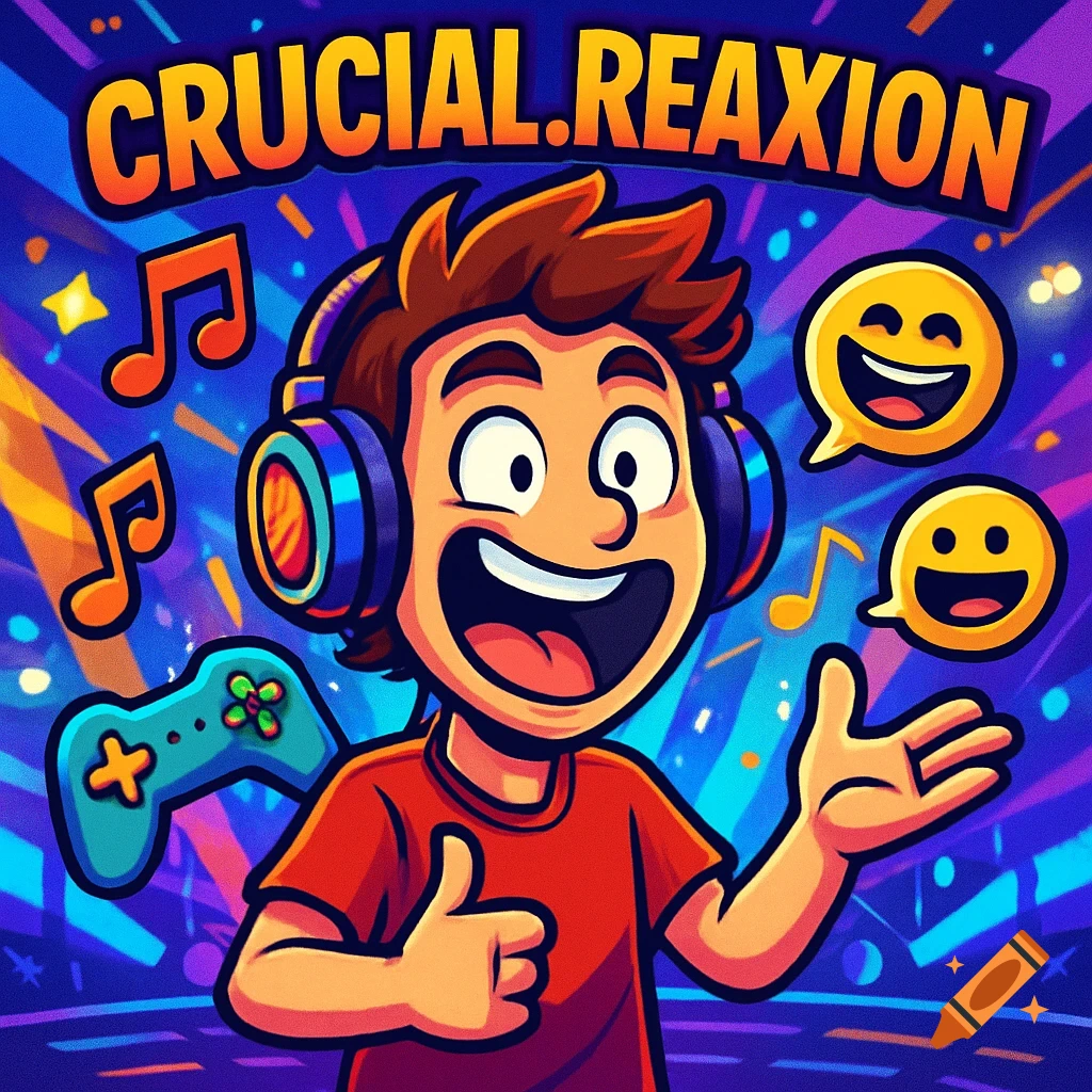 Vibrant cartoon of a boy with headphones, musical notes, gaming ...
