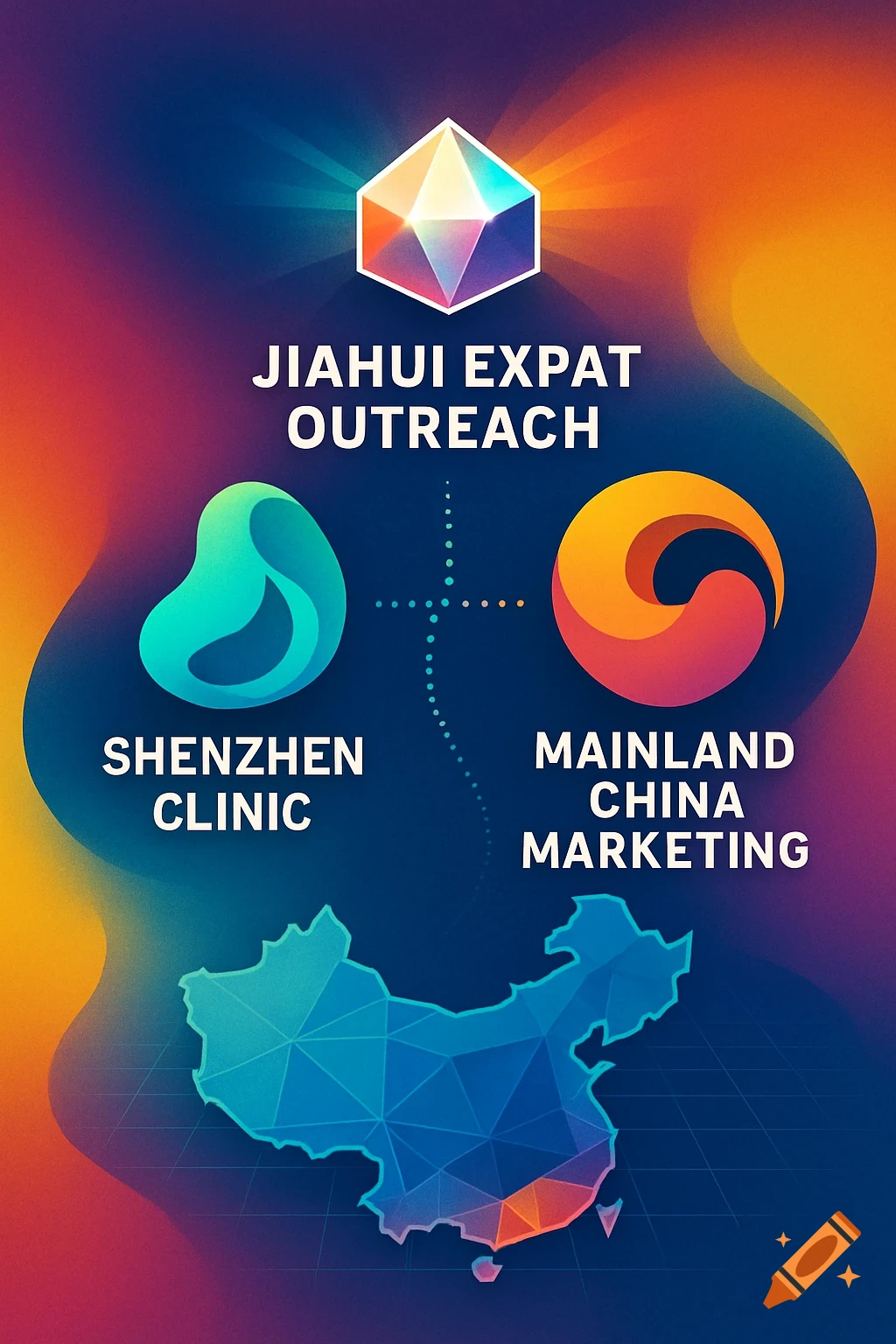 A circular seal with gold text "Advanced Cyber Department" and "China ...