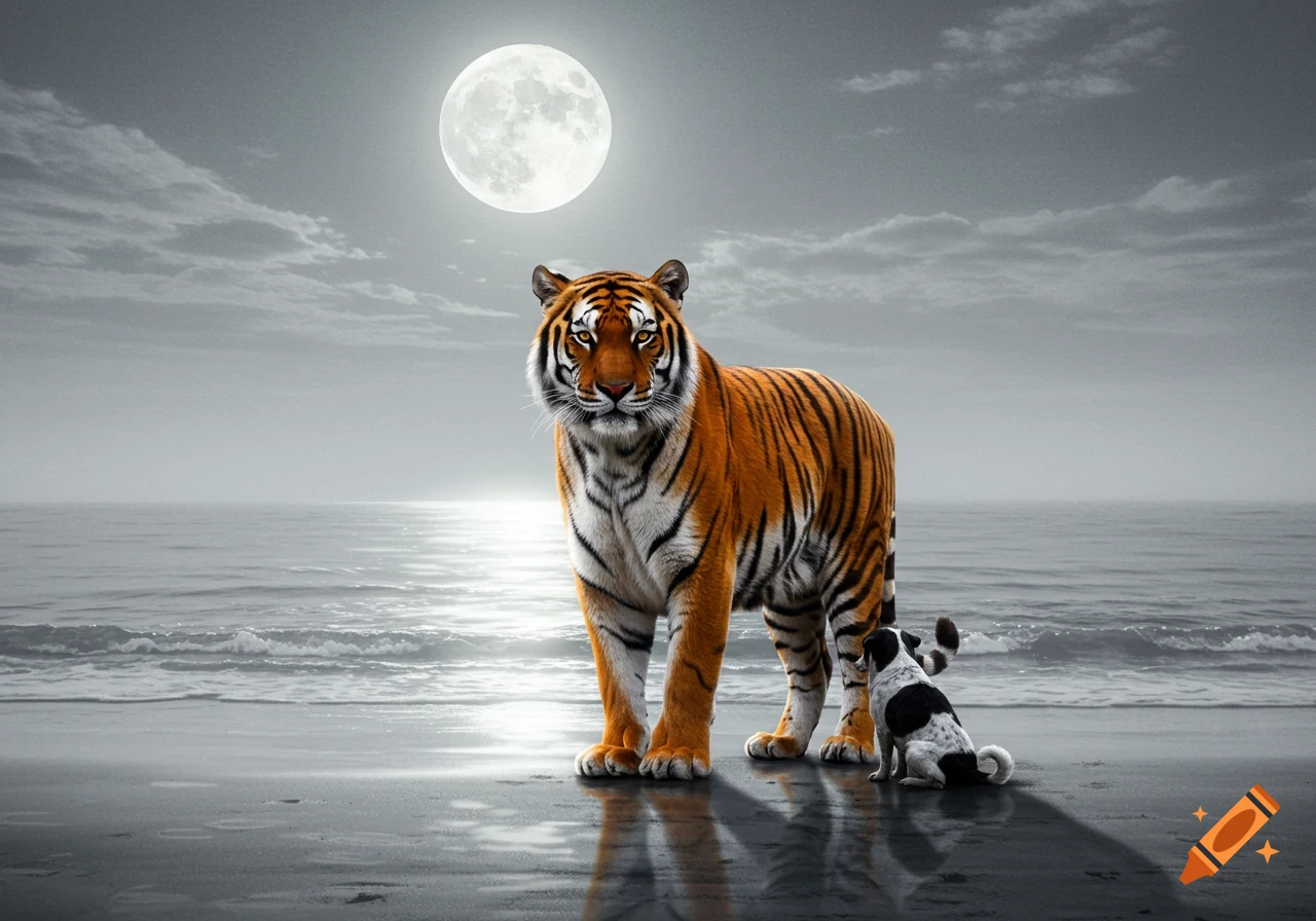 Tiger created on Craiyon