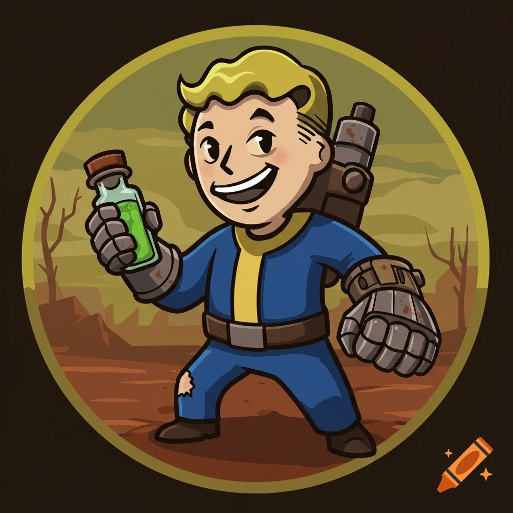 Fallout+76+clipart created on Craiyon