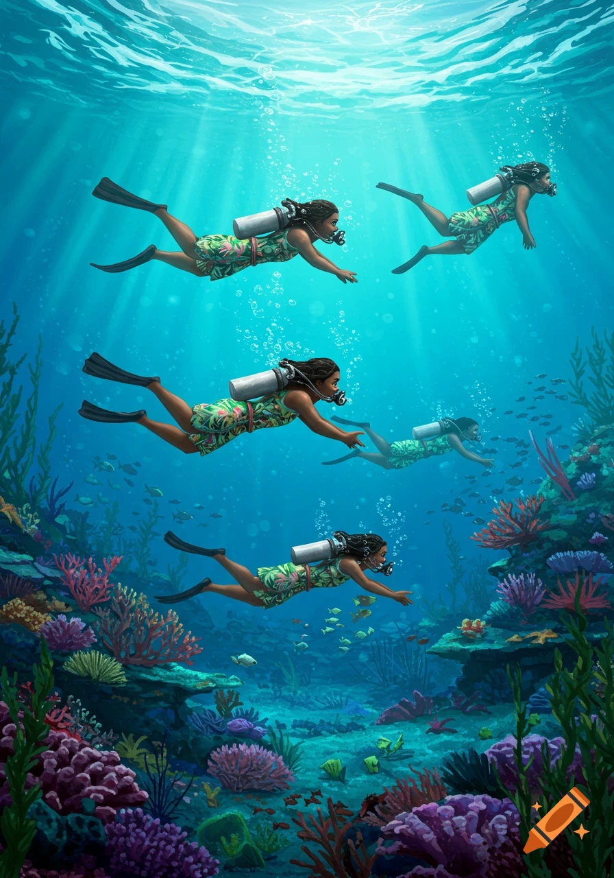 Underwater+art created on Craiyon