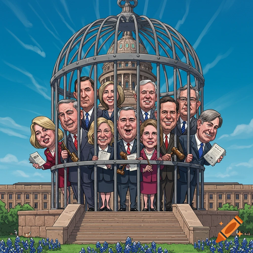 A cartoon of an angry attorney, Derek Hopson, holding a paper labeled ...