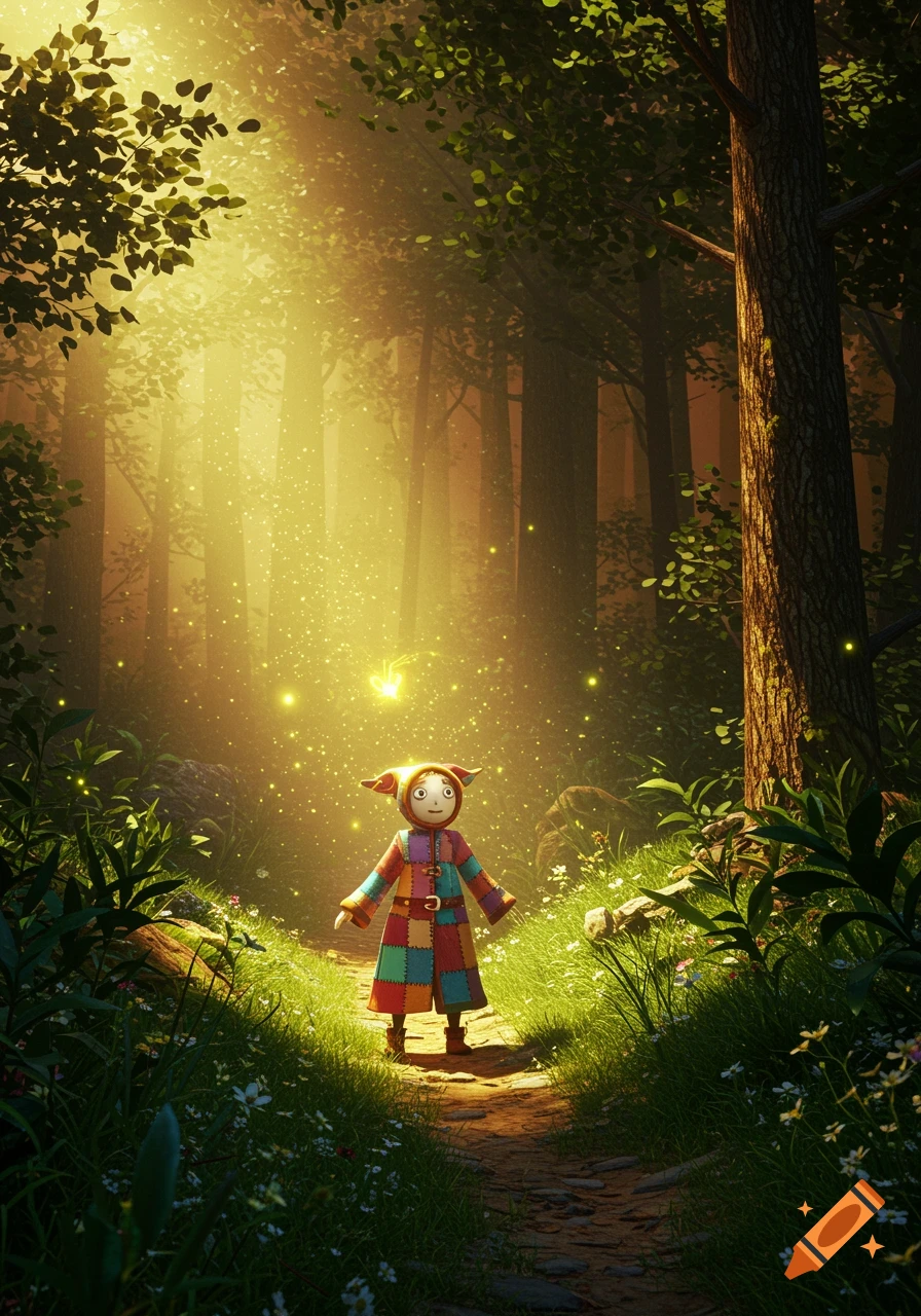 An elegant woman in a traditional light blue and gold dress stands on ...