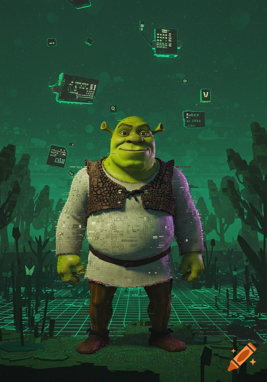 Shrek images created on Craiyon