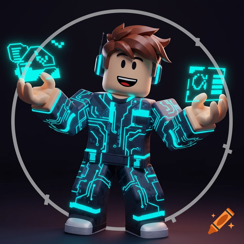 Roblox created on Craiyon