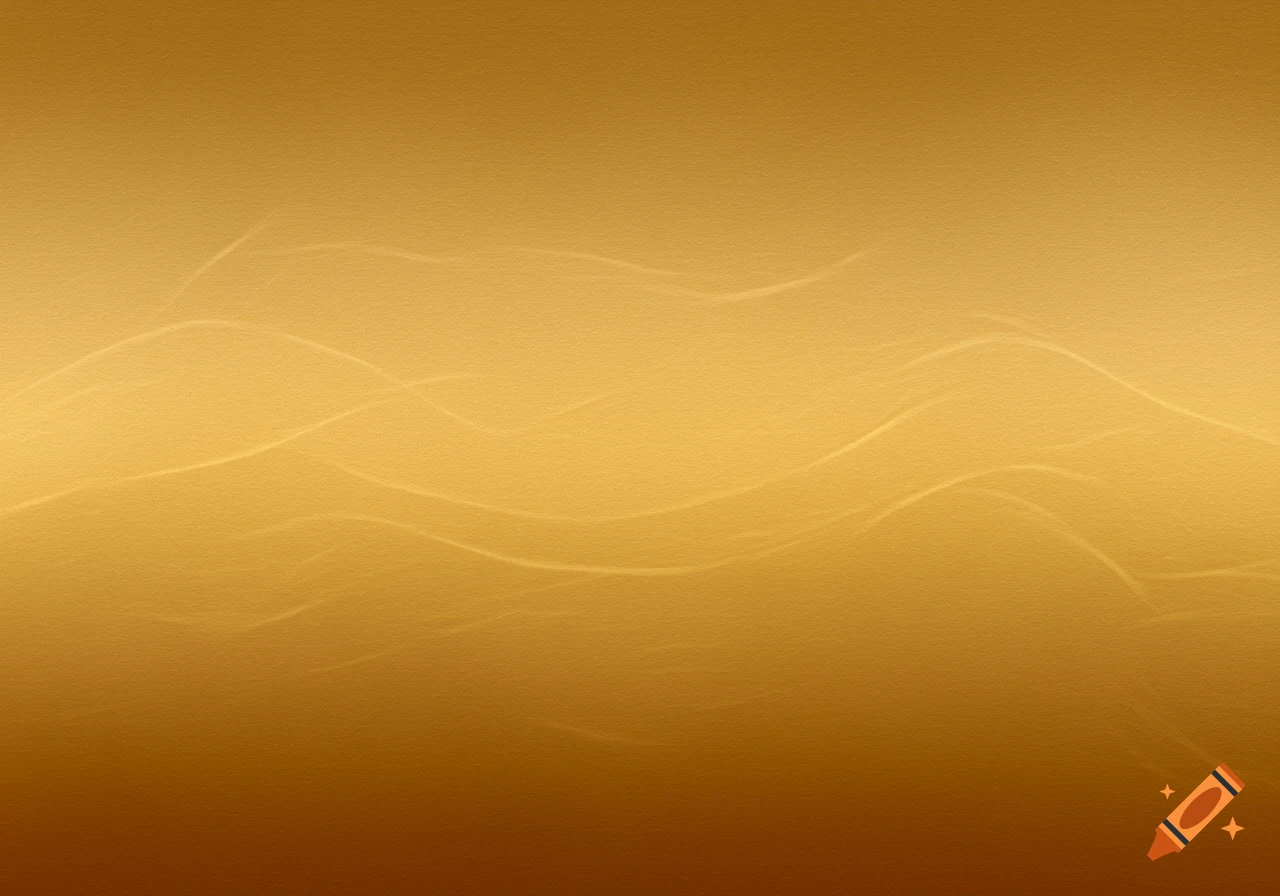 A plain gold gradient background with faint, subtle wavy lines. on Craiyon