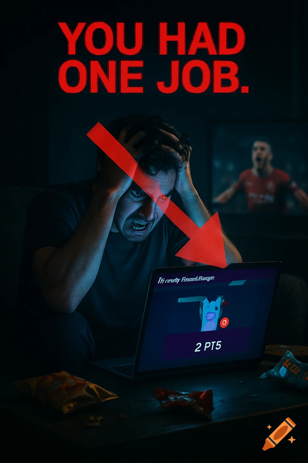 A large, clear plastic garbage bag filled with trash, with a red and ...