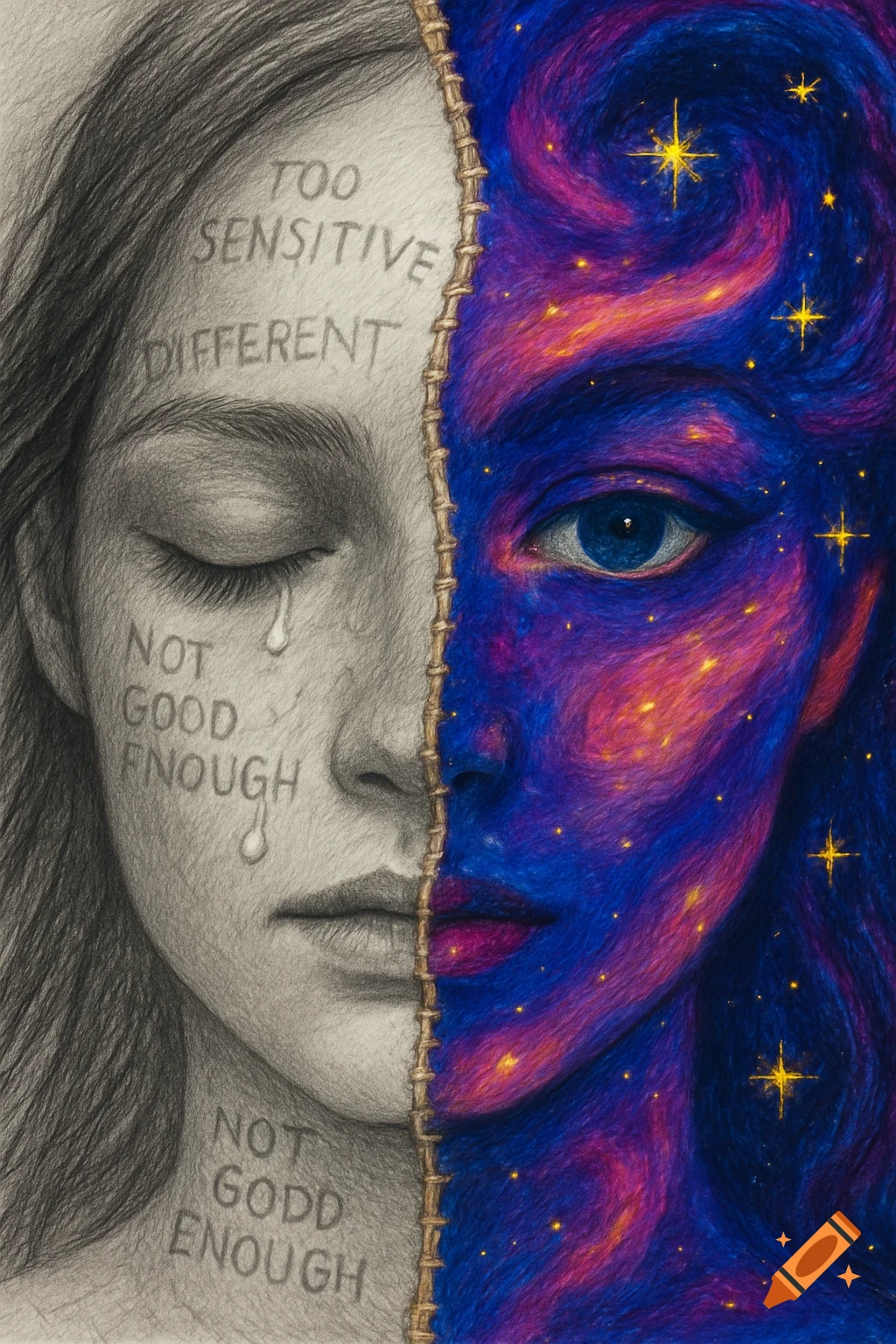 Deep+drawing created on Craiyon