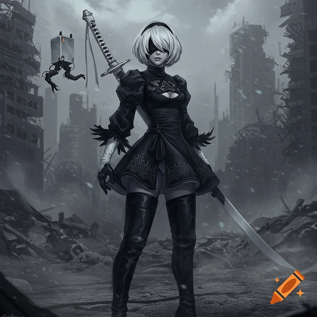 Anime woman with a stylish bob haircut on Craiyon