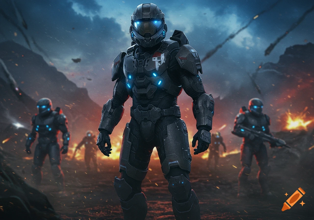 A Civil Protection Unit from Half-Life 2 stands in a snowy, misty ...