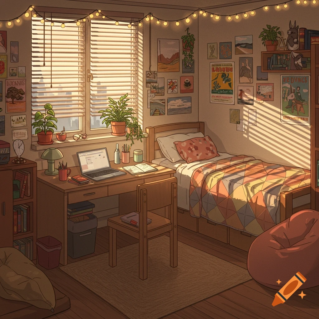 Dorm Room images created on Craiyon