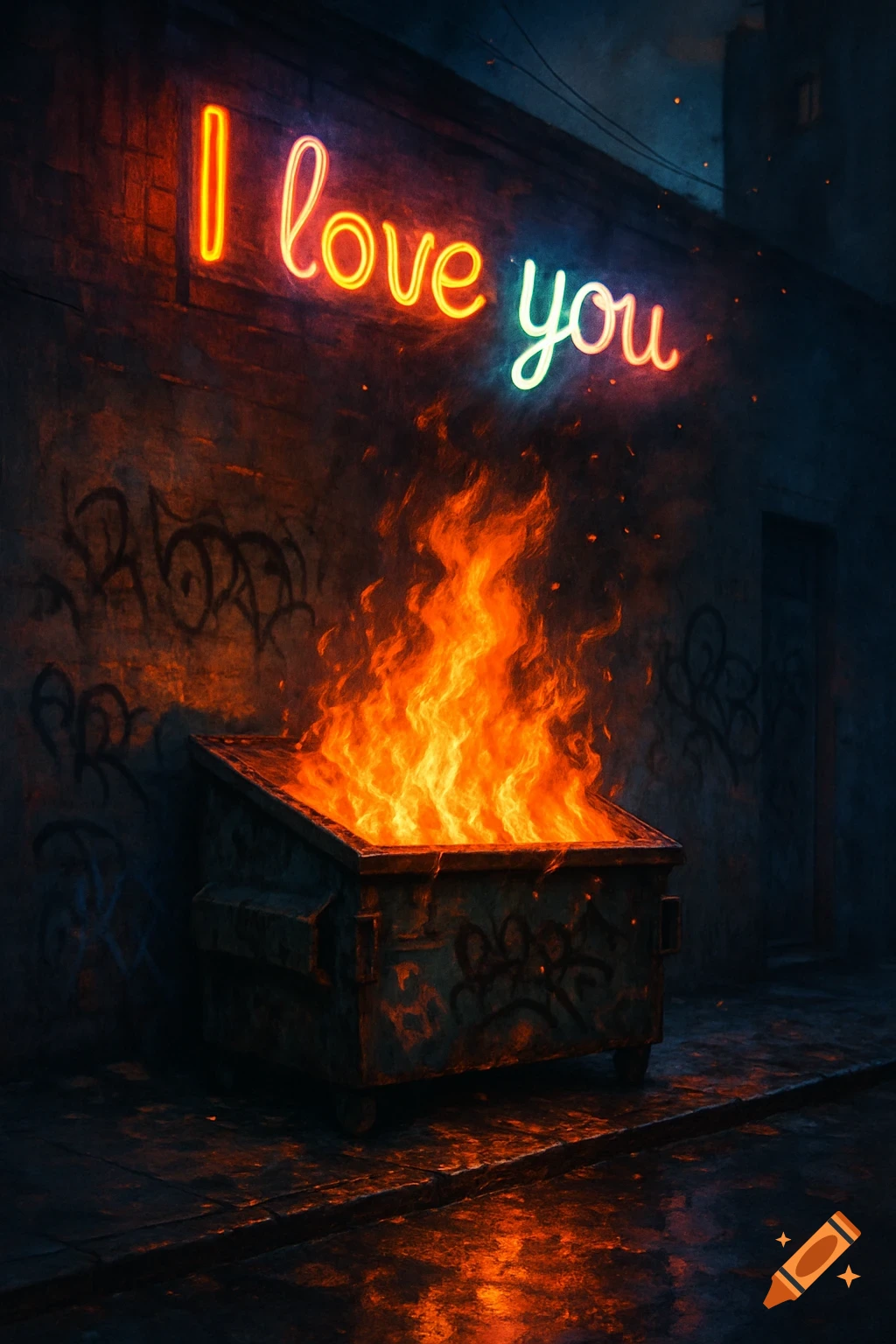 Neon images created on Craiyon