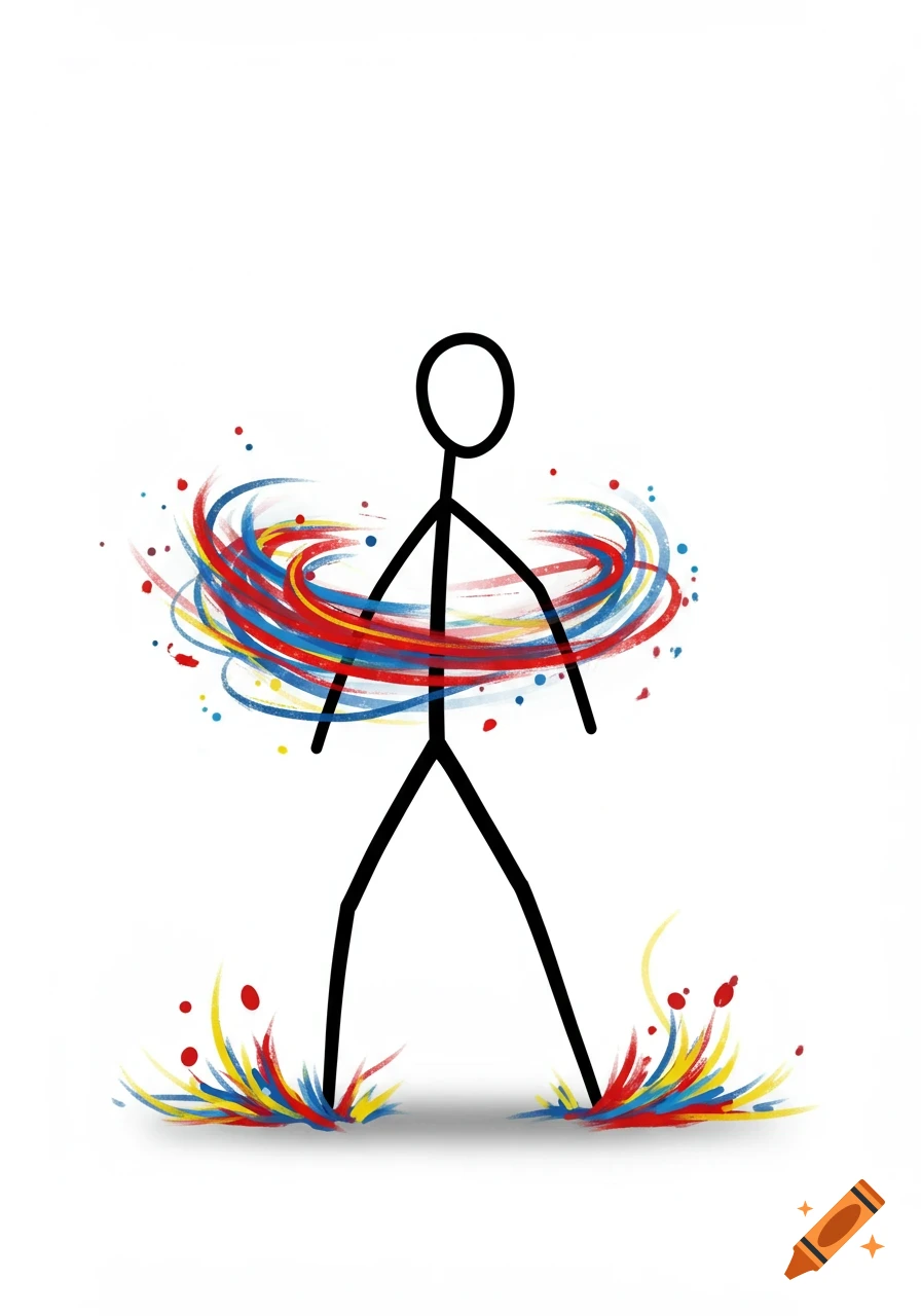 Two Color Art created on Craiyon